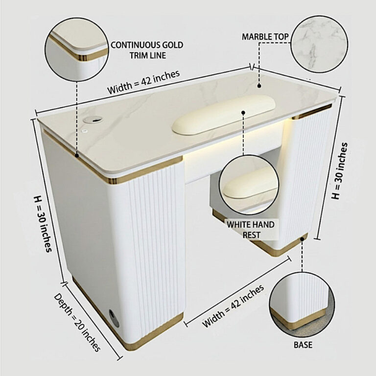 Aurora Single Manicure Workstation with Clean Design - https ...
